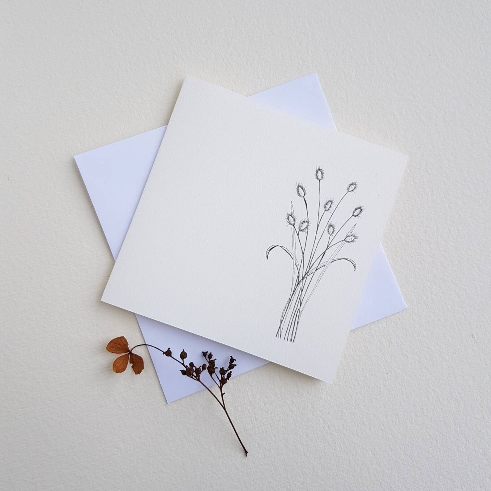 Pretty blank note cards set of little line dawn designs | Etsy