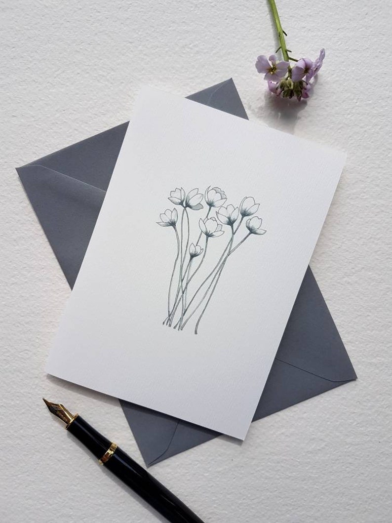 Blank Notelets With Envelopes Pretty Floral Note Cards for - Etsy UK