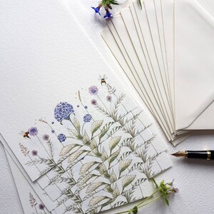 Botanical Writing Paper Gift Set With Cream Envelopes Luxury - Etsy