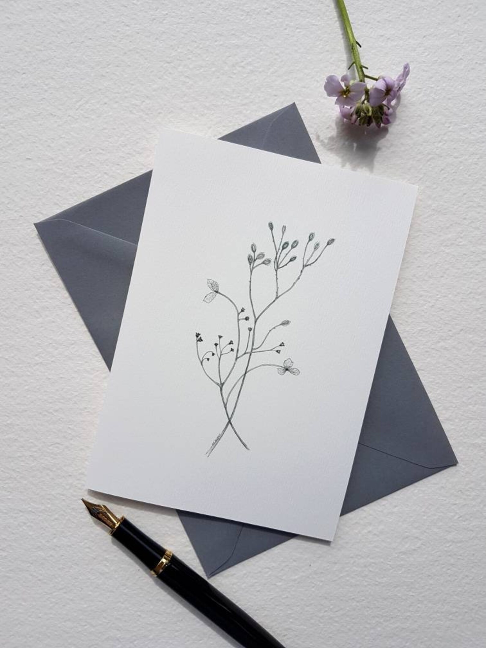 Blank Notelets With Envelopes Pretty Floral Note Cards for - Etsy UK