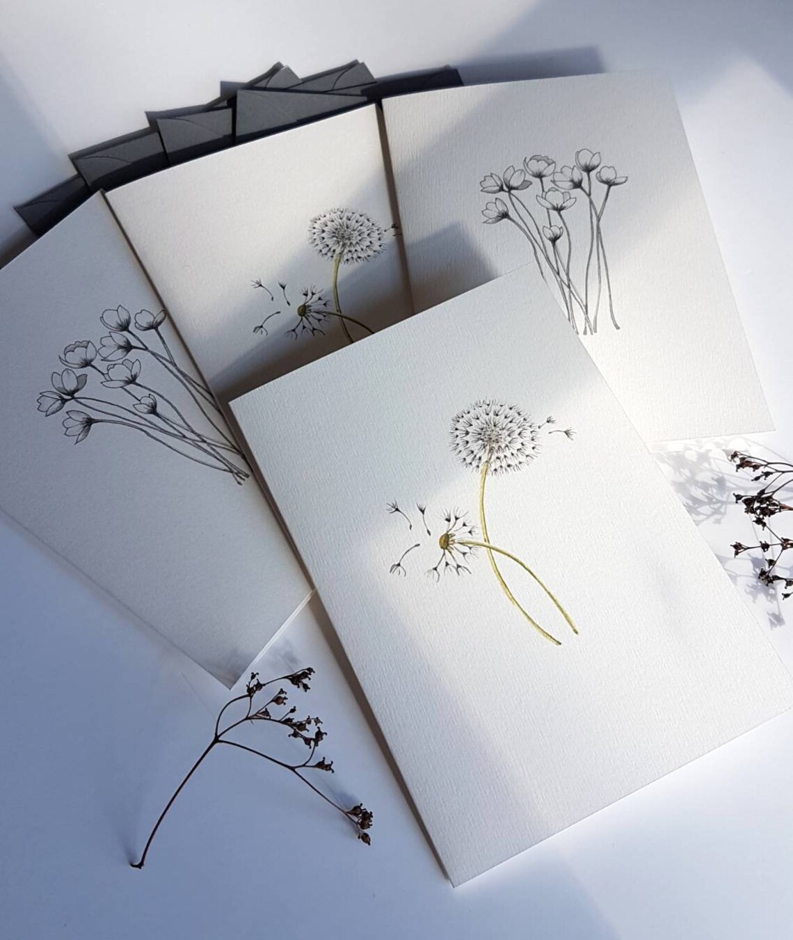 Blank notelets with envelopes pretty floral note cards for | Etsy