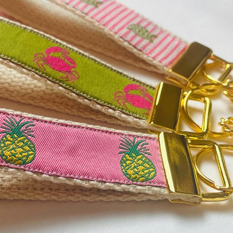 Preppy Keychain - Etsy