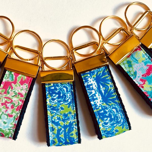 Preppy Keychain - Etsy