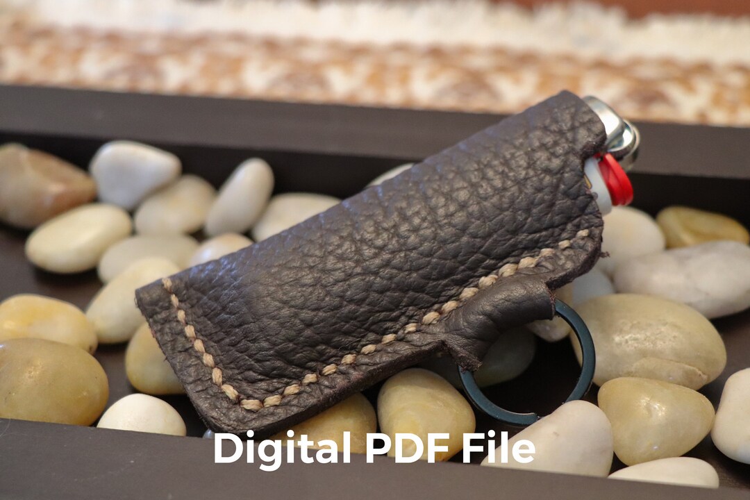 Leather Lighter Case With Key Ring Digital PDF Pattern Download - Etsy
