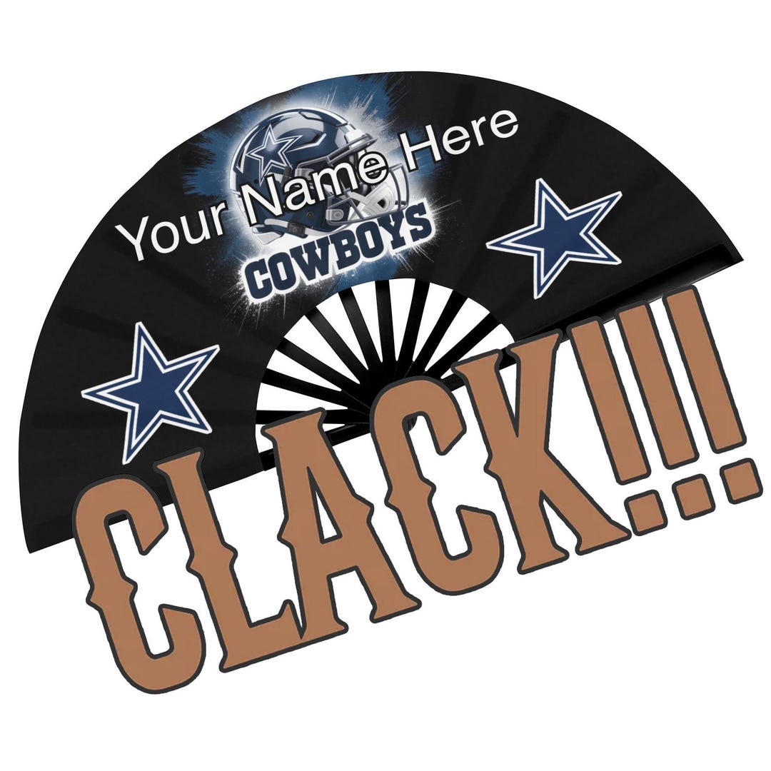 Custom Dallas Cowboys Clack Fan: Clacking Team Pride Fans With Box - Etsy