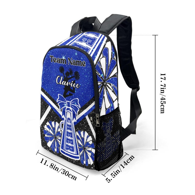 Personalized Cheer Backpack: Waterproof Cheerleading Bookbag, Custom ...