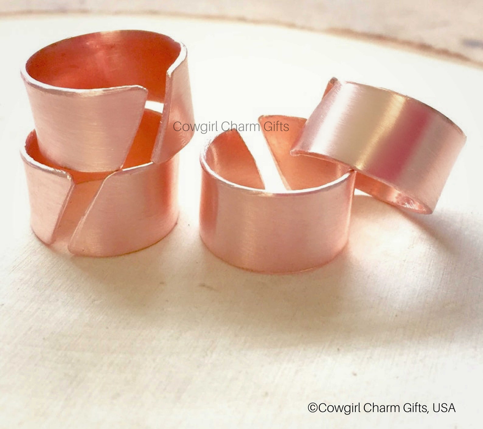 Wide Copper Ring, Copper Adjustable Ring,copper Ring, Rings, Arthritis ...