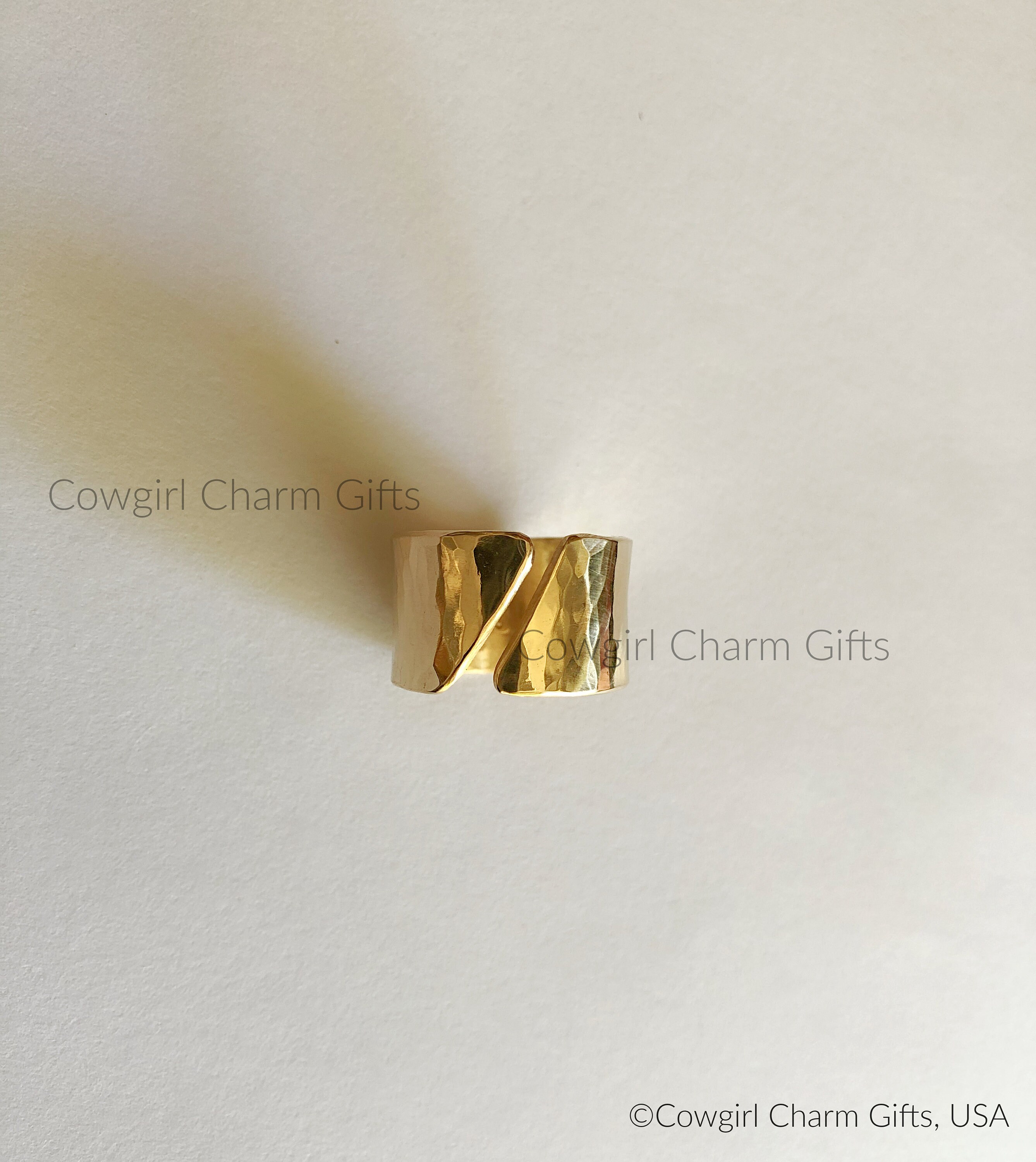 Adjustable Gold Fill Wide Band Ring: Textured or Smooth - Etsy