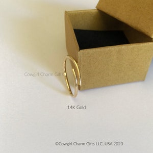 Solid Gold Adjustable Ring, 14k Gold Thumb Rings for Women, Solid Gold ...