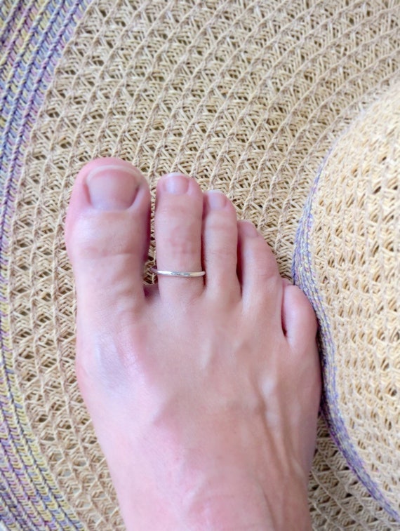 Toe ring silver toe ring toe rings rings for toes summer | Etsy