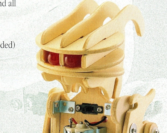 Wooden Model Kit MOTORIZED ROBOT Tech Toy Construction Kit for - Etsy UK