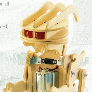 Wooden Model Kit MOTORIZED ROBOT Tech Toy Construction Kit for Age 8 - Etsy