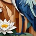 Heron Bird Intarsia Pattern: Wood Marquetry Wall Art (digital Download ...