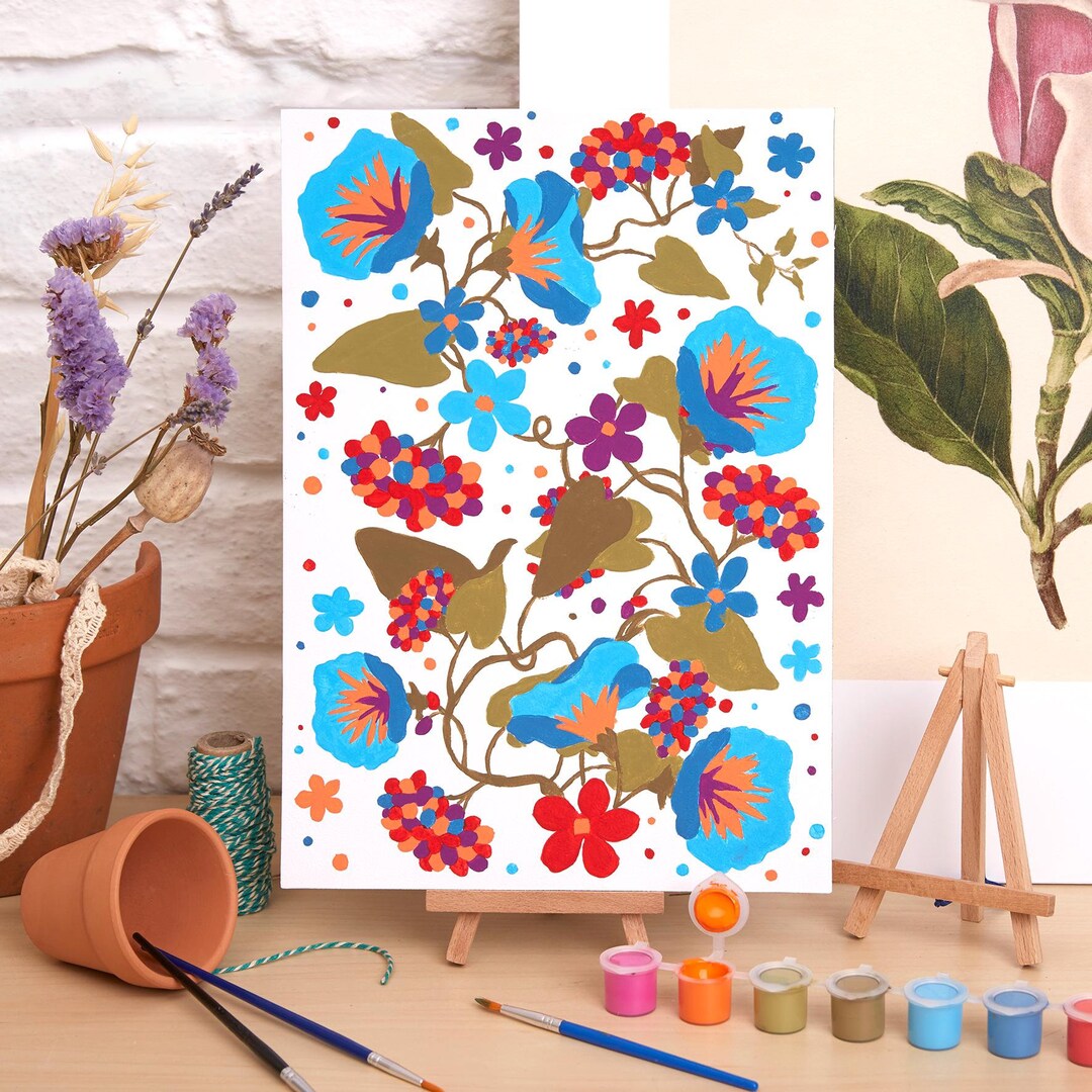Petunias Paint by Numbers Kit: RHS Inspired A4 Painting - Etsy