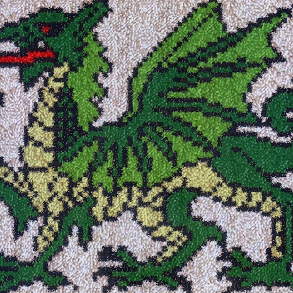 Dragon Latch Hook Kit - Etsy