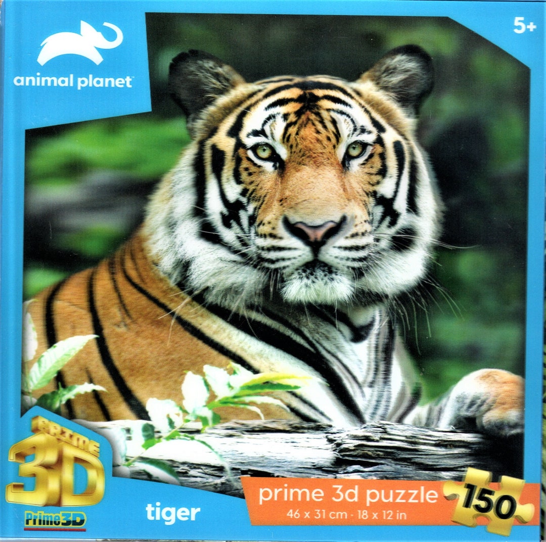 Tiger Prime 3D JIGSAW PUZZLE 150 Piece Animal Planet Kids Puzzle for ...