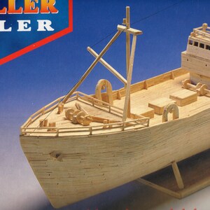 SIDE TRAWLER Matchstick Model Ship Kit, Brand New - Etsy UK