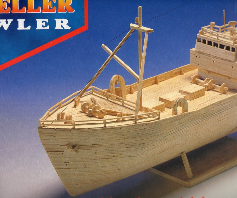 SIDE TRAWLER Matchstick Model Ship Kit, Brand New - Etsy