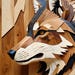 Wolf Intarsia Pattern: Wood Marquetry Printable (digital Download) - Etsy