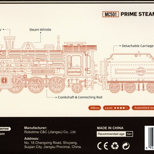 Prime Steam Express Laser-cut Wood MODEL TRAIN KIT, Brand New - Etsy