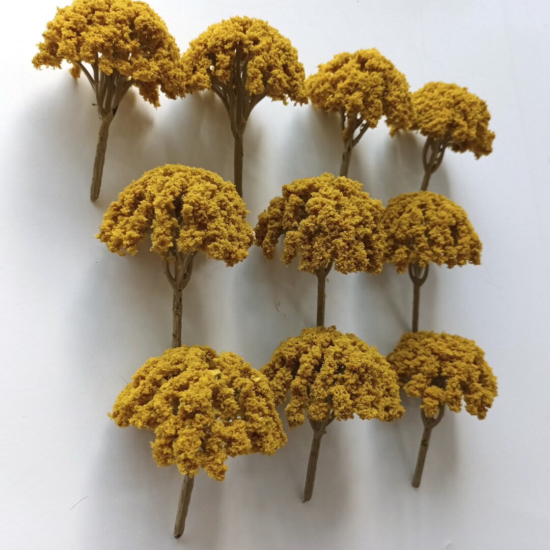10 X 8 Cm Autumn Fall Model TREES Scenery for HO / OO Scale Model Train ...