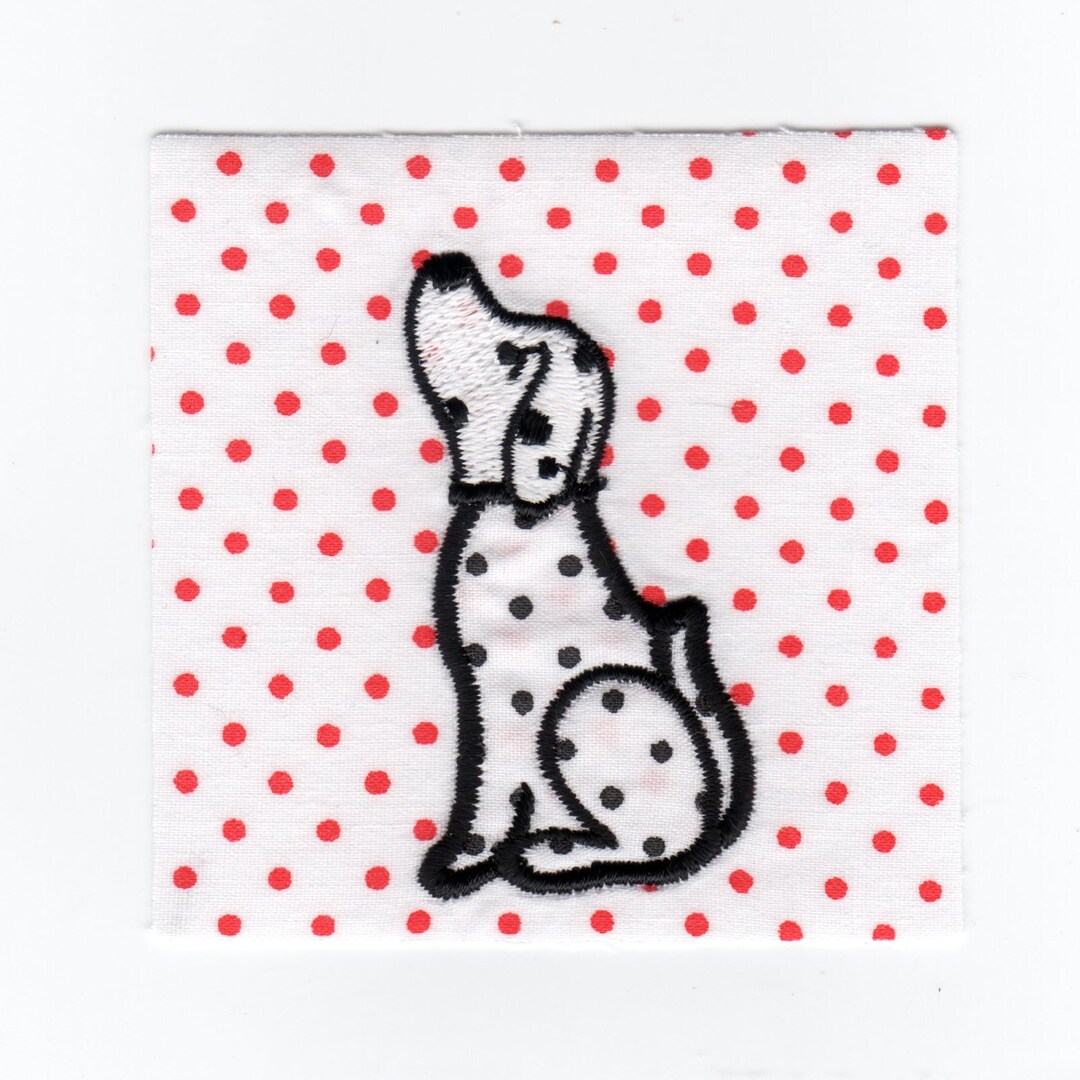 Polka Dot Dalmatian Dog Iron on Applique Motif Patch, Brand New - Etsy