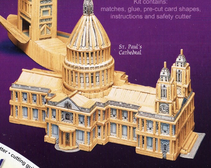 BOW TOP CARAVAN Matchstick Model Craft Kit, Brand New - Etsy UK