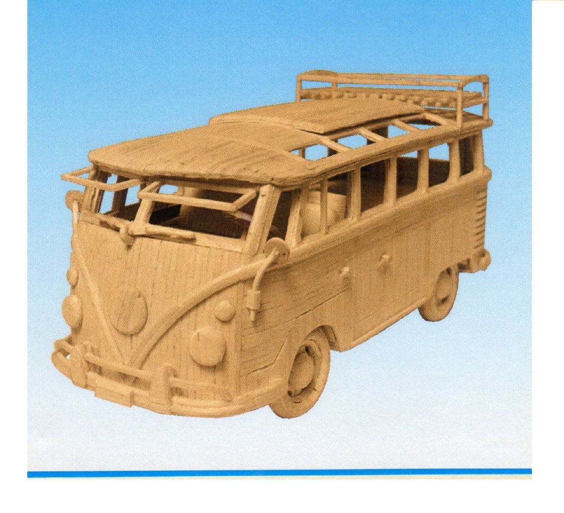 CAMPER VAN Matchstick Model Craft Kit Brand New - Etsy UK