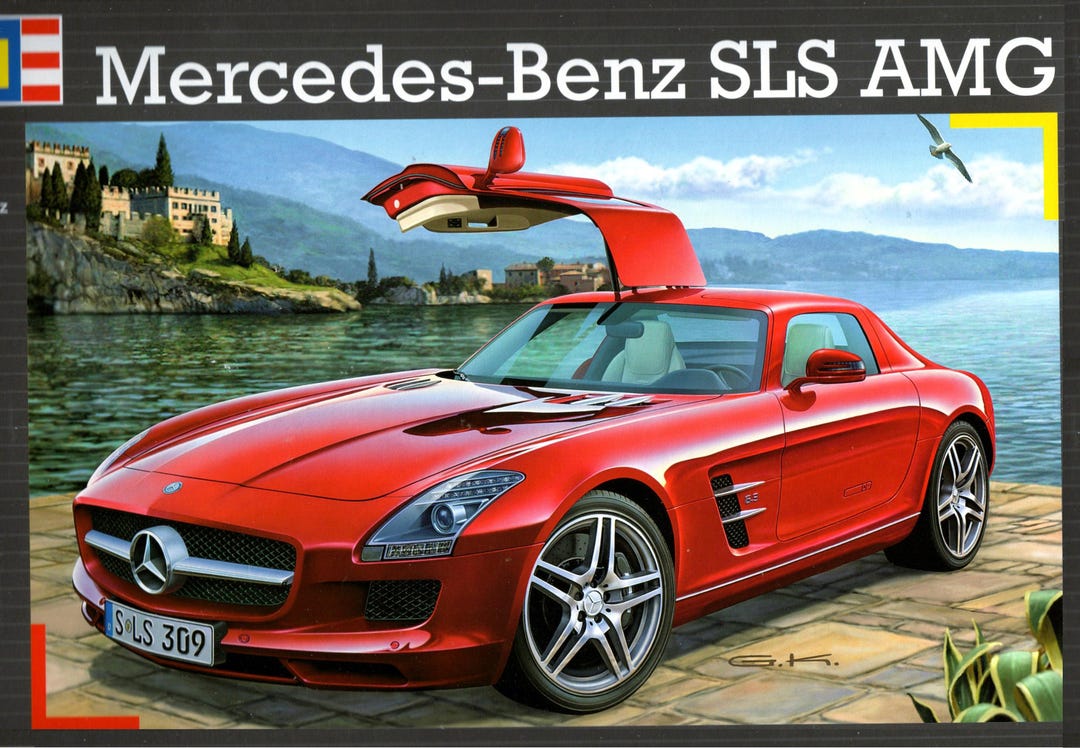 Revell Model Car Kit Mercedes-benz SLS AMG 1:24 Scale Plastic Model Kit ...