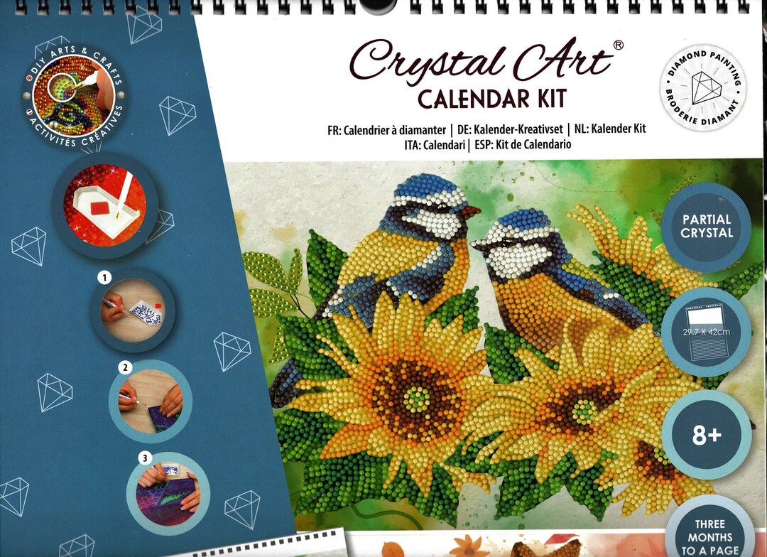 Perpetual Calendar Diamond Painting Kit: Crystal Art Craft (A3) - Etsy