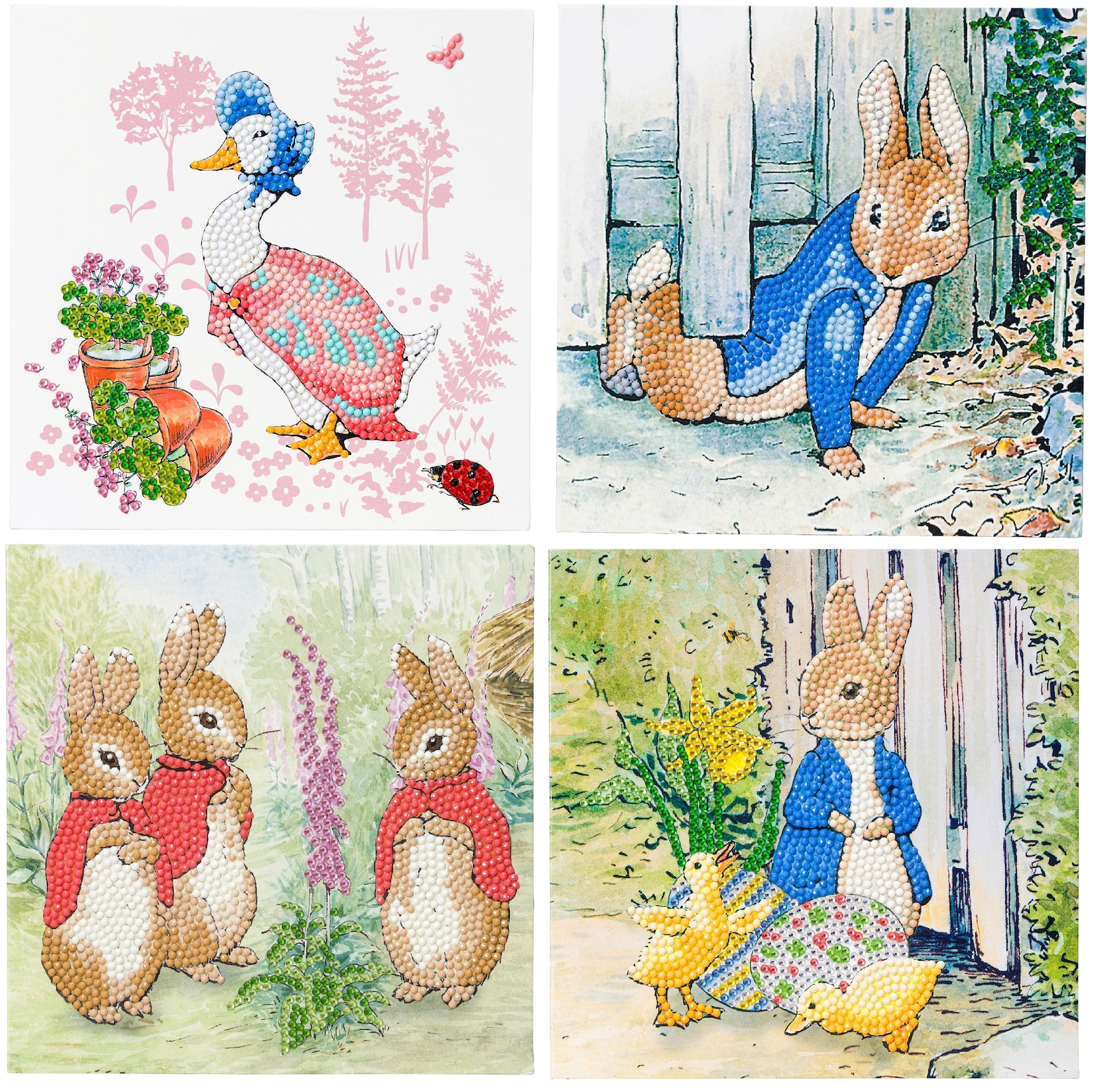 DIAMOND PAINTING CARD Kit Peter Rabbit Crystal Art 18 X 18 Cm - Etsy