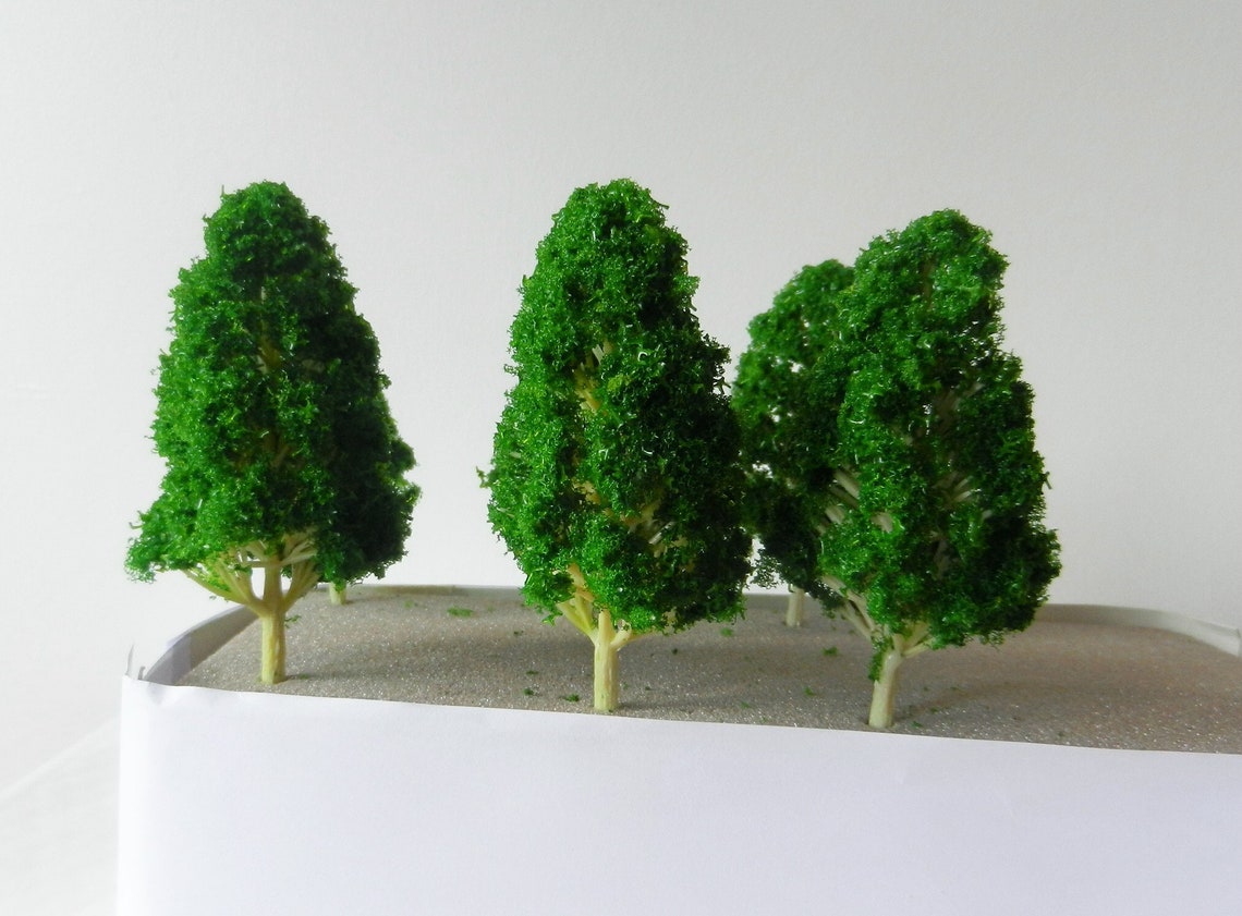 6 X Rich Green Model Poplar TREES 10 Cm 4 Ins Scenery for H0 - Etsy UK