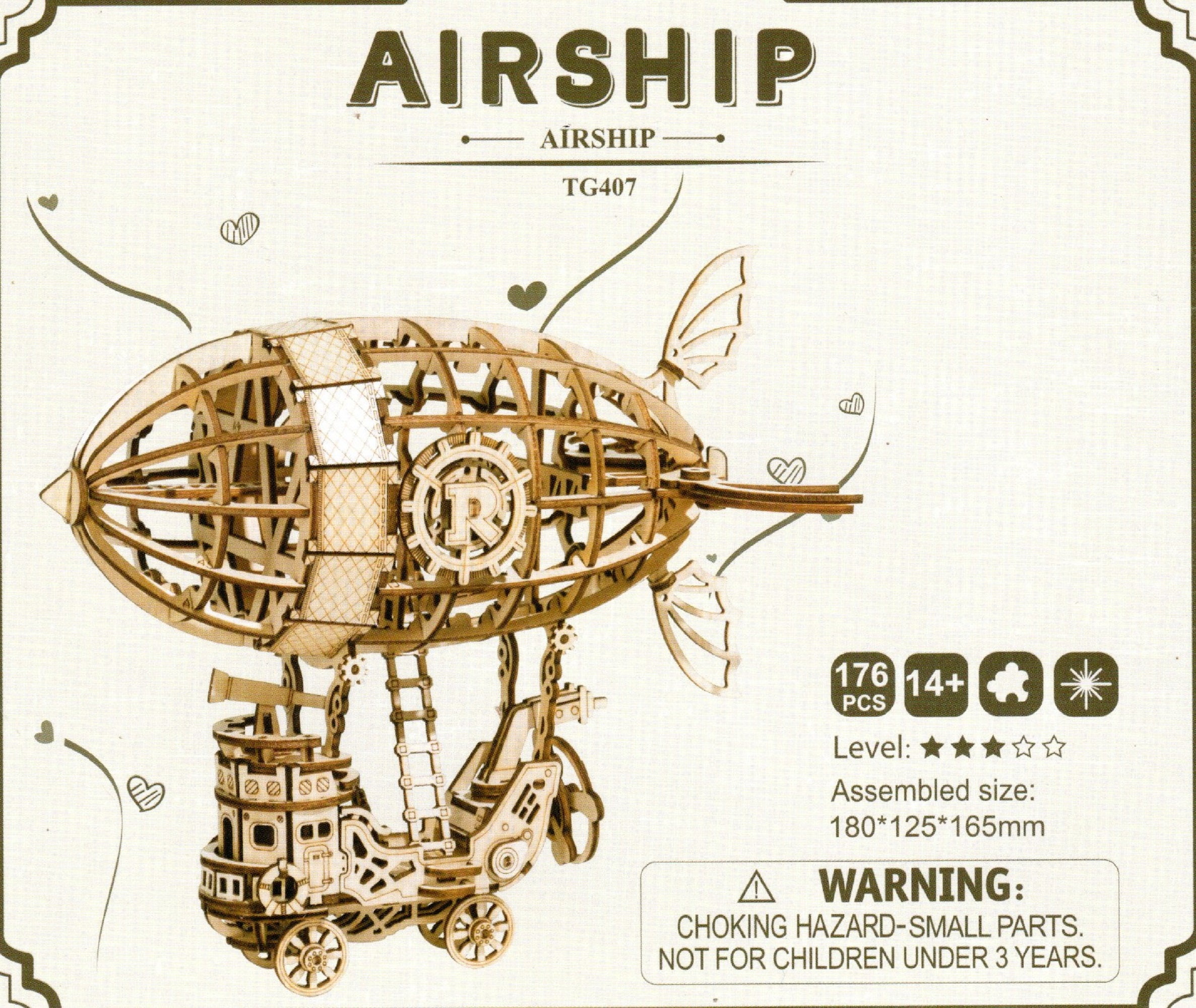 Airship Laser-cut Wood MODEL KIT Brand New | Etsy