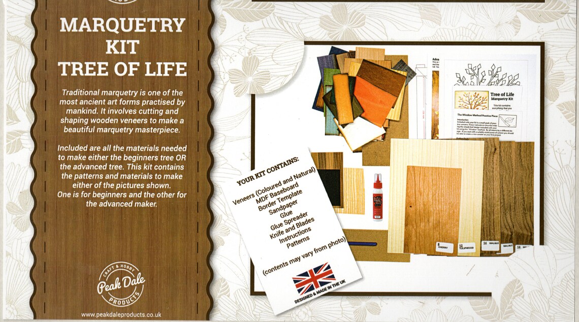 Tree of Life MARQUETRY KIT Nature Picture CRAFT Kit - Etsy