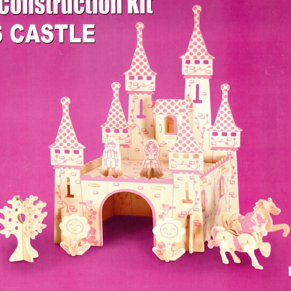 Wood Model Kit Castle - Etsy