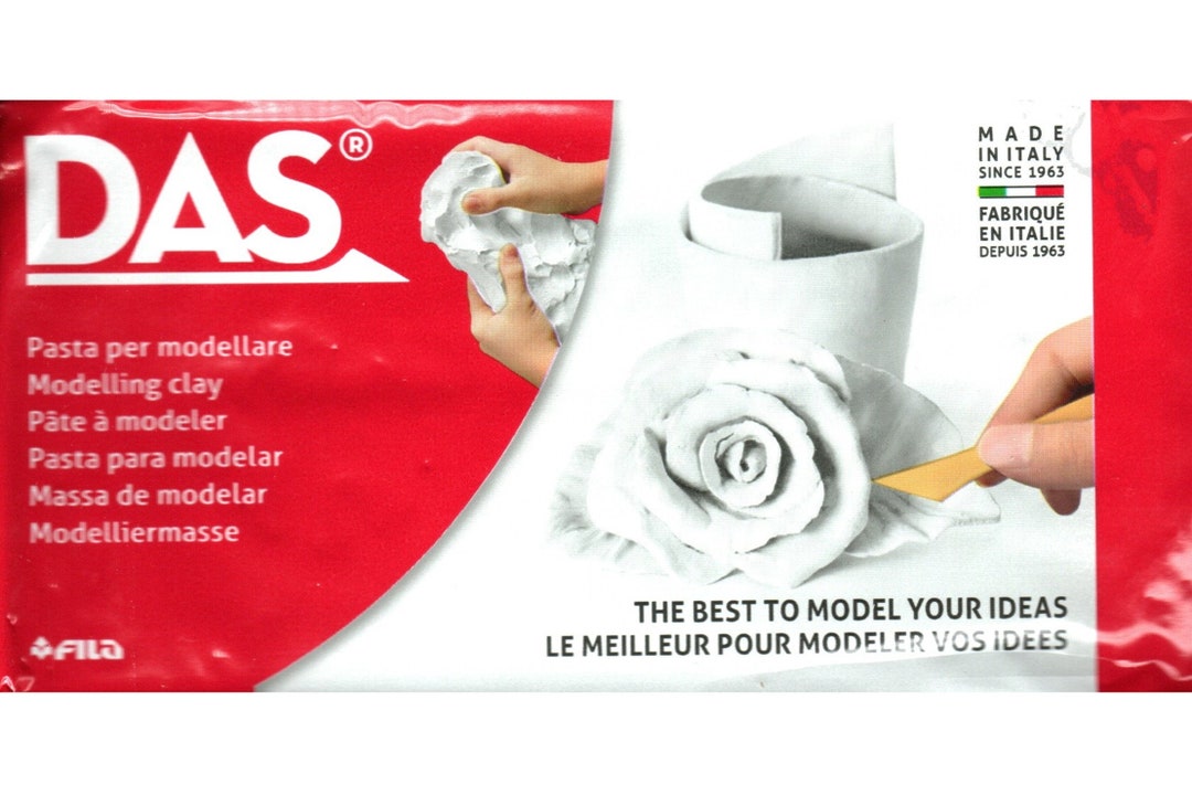 DAS Modelling Clay 500g Air Dry Clay in WHITE or TERRACOTTA for Model ...