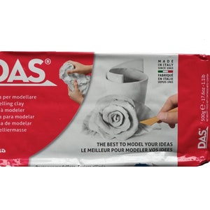 DAS Modelling Clay 500g Air Dry Clay in TERRACOTTA for Model Making ...