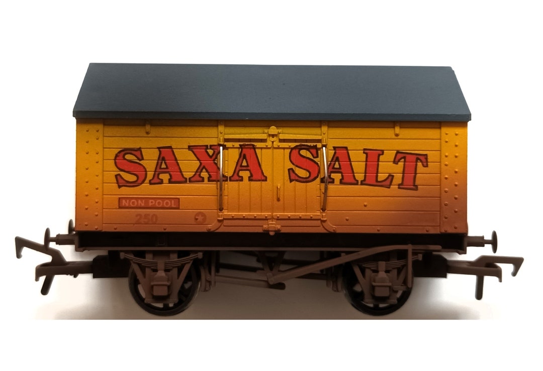 Salt Van Model Wagon OO Gauge Weathered Railcar Train Truck Dapol 1:76 ...
