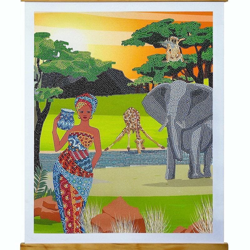 African Diamond Painting Kit - Etsy