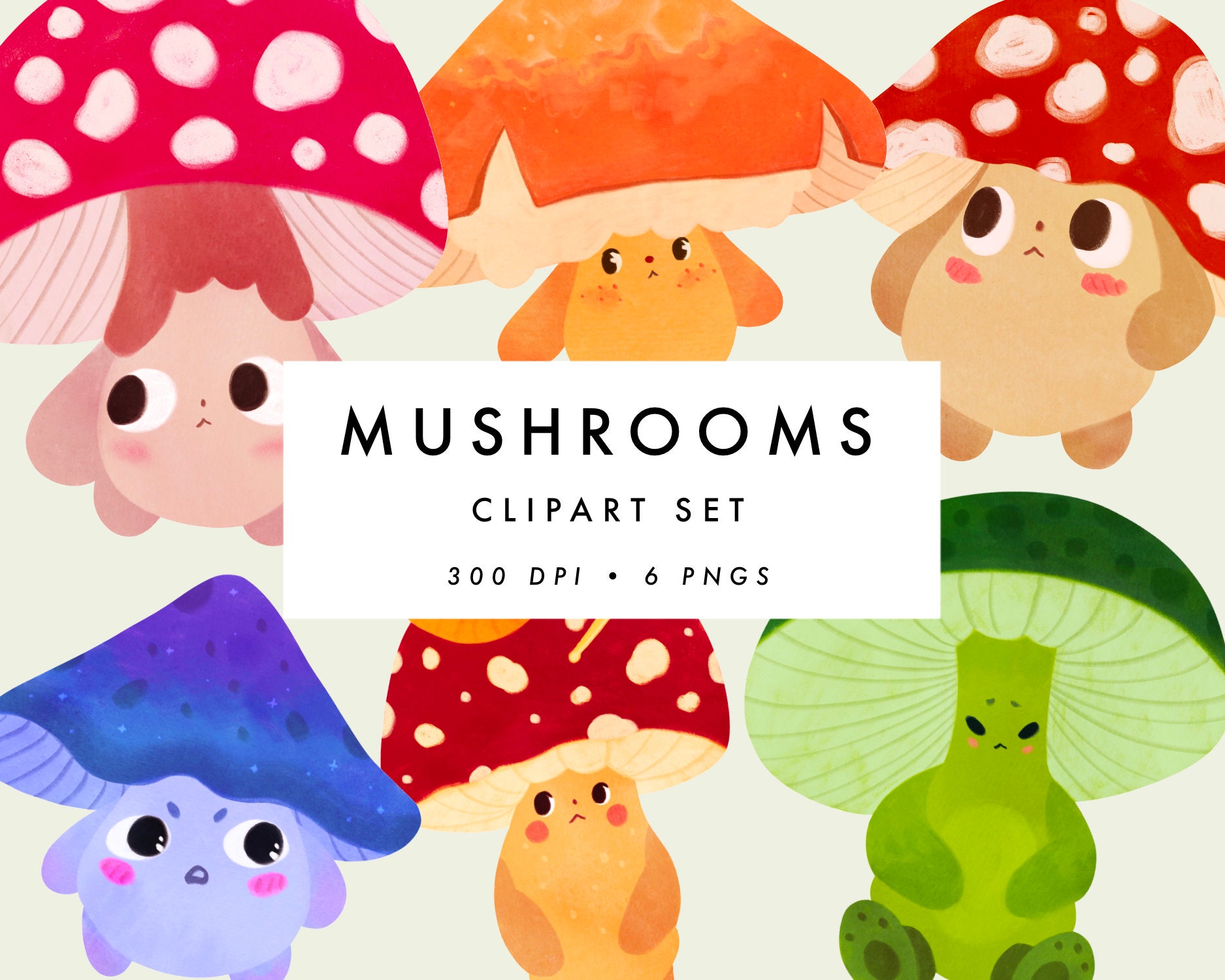 Cute Mushroom Clipart