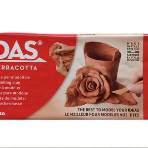 DAS Modelling Clay 500g Air Dry Clay in WHITE or TERRACOTTA for Model ...