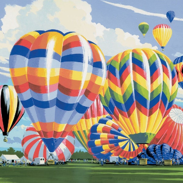 Paint by Numbers Hot Air Balloon - Etsy