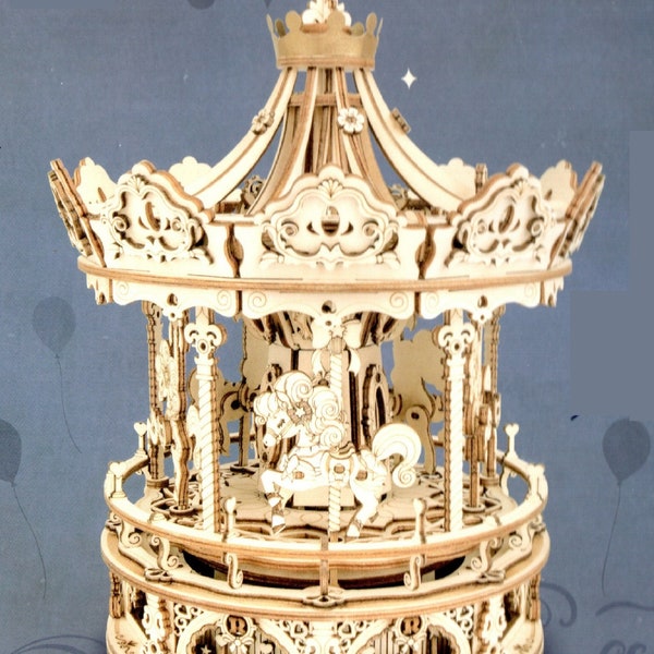 Laser Cut Carousel - Etsy