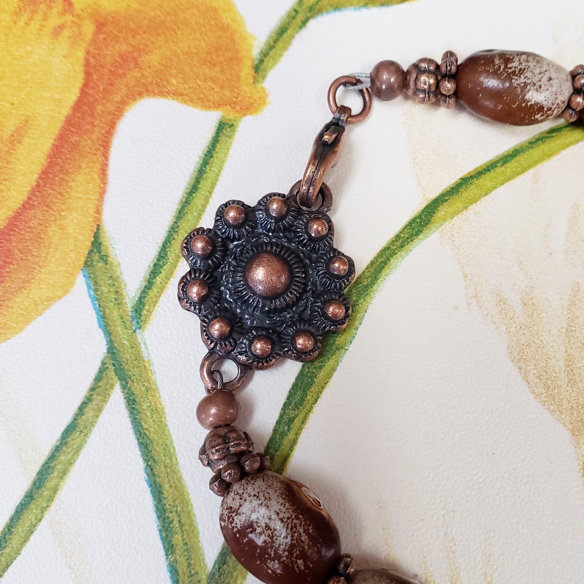 GG-136 Heirloom Turkey Craw Bean Bracelet. - Etsy