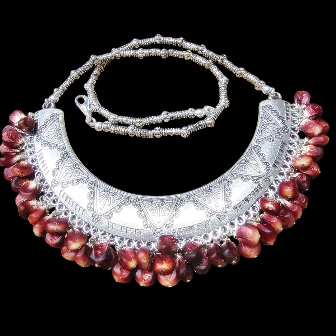 GG-63N) Open Pollinated Corn Collar Style Necklace - Etsy