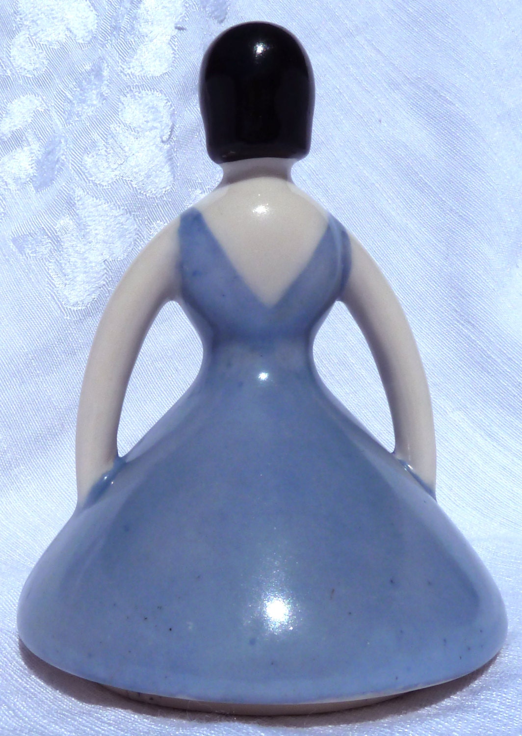 1920's Fulper Pottery Blue Lady Powder Lid - Etsy