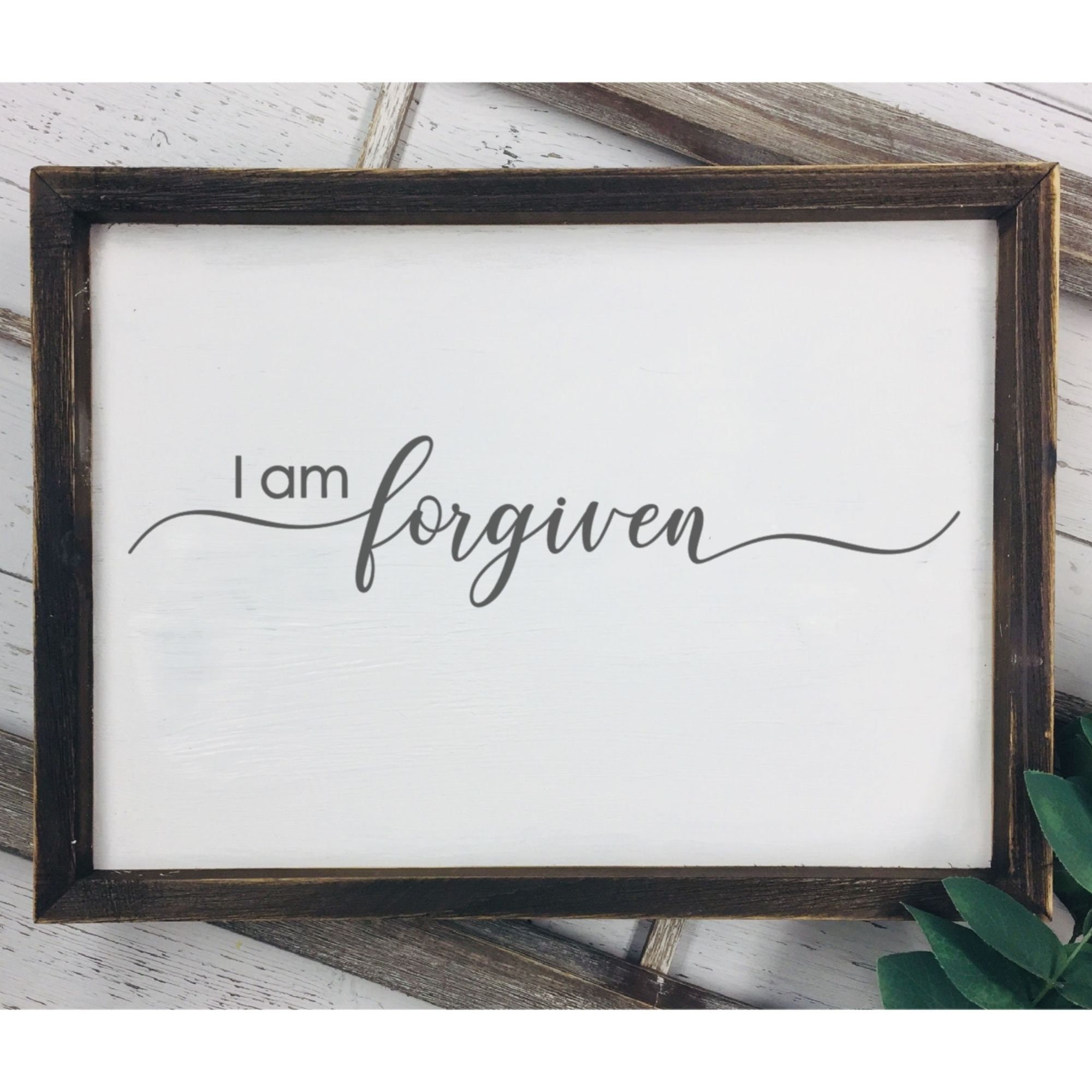 I Am Forgiven SVG File | Christian Sayings | Christian Home Decor ...