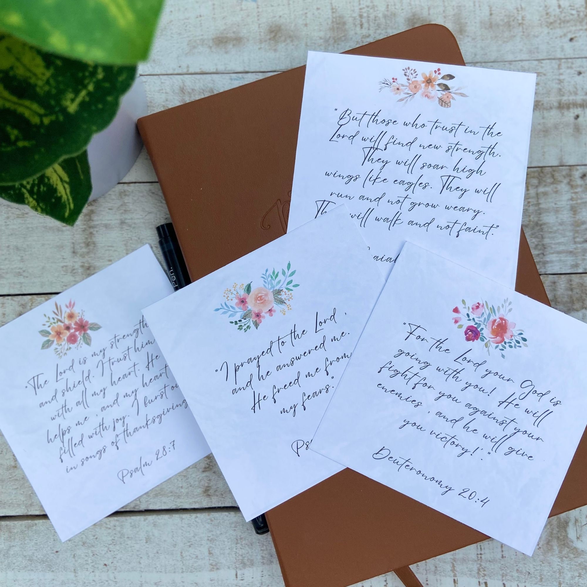 Printable Encouraging Scripture Cards - Etsy