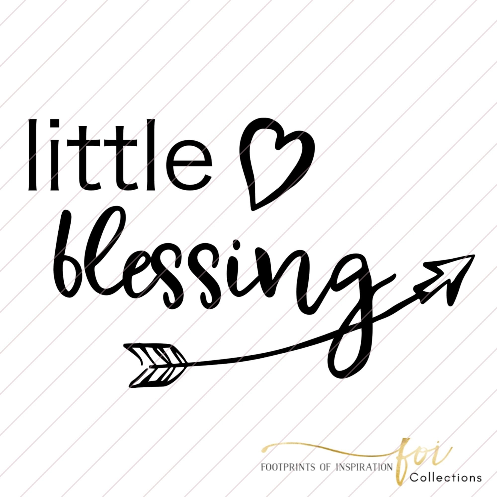 Little Blessing Christian Sayings Baby SVG Files Baby Girl SVG DIY - Etsy