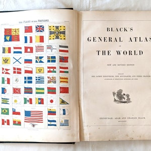 Black's General Atlas of the World, New and Revised Edition, 1885, Adam ...